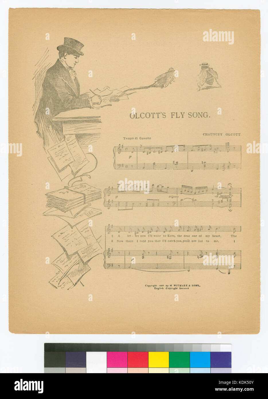 Olcott's fly song, identified with the NYPL collection (Hades 464601 ...