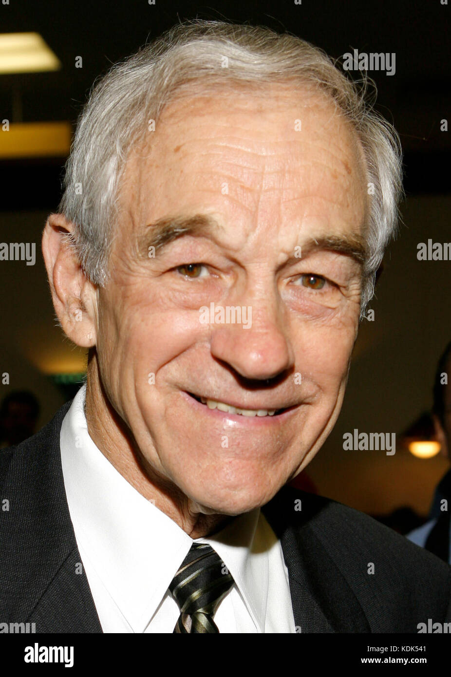 Congressman Ron Paul pictured at Peter Piper Pizza in Las Vegas, Nevada ...