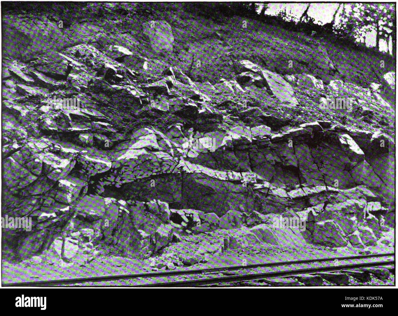 Pegmatite Dikes Orange Grove PlateXXX Keyes 1895 Stock Photo - Alamy