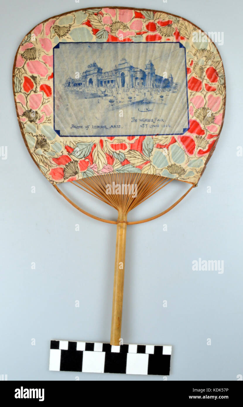 Paper Advertising Fan from the 1904 World's Fair Stock Photo - Alamy