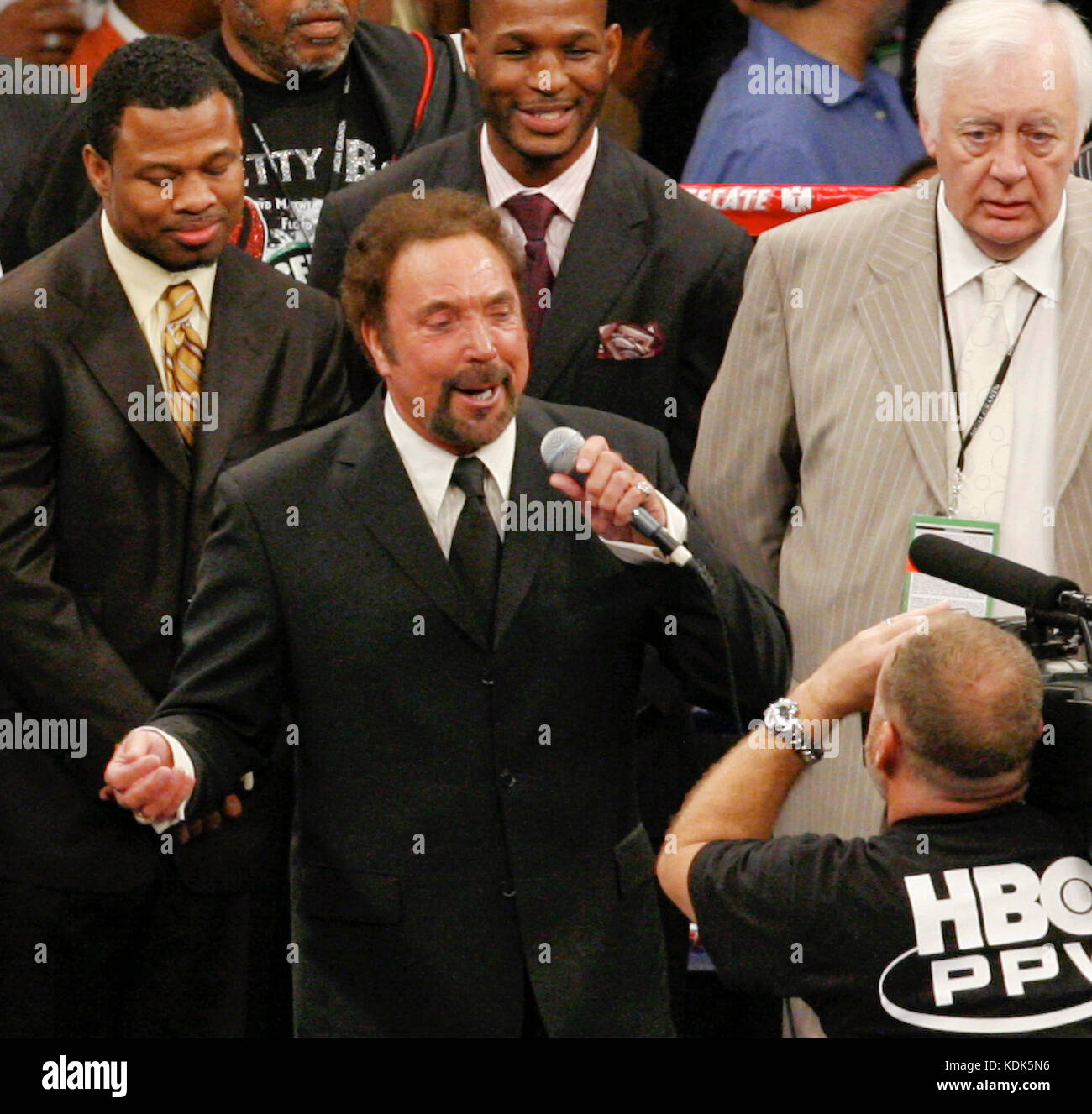 Tom Jones at "Undefeated" Floyd Mayweather VS. Ricky Hatton at The MGM ...