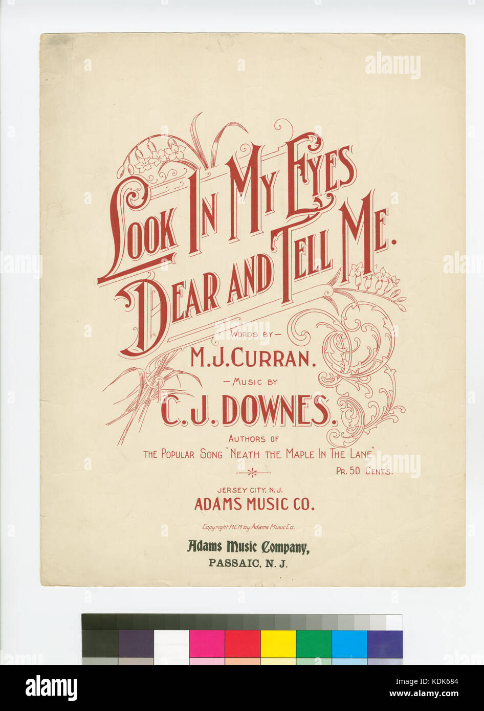 Look in my eyes dear and tell me (NYPL Hades 609176 1257032 Stock Photo ...