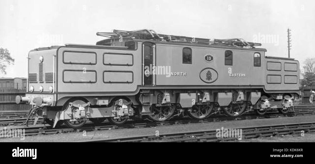 North Eastern Railway electric locomotive No 13 Stock Photo - Alamy