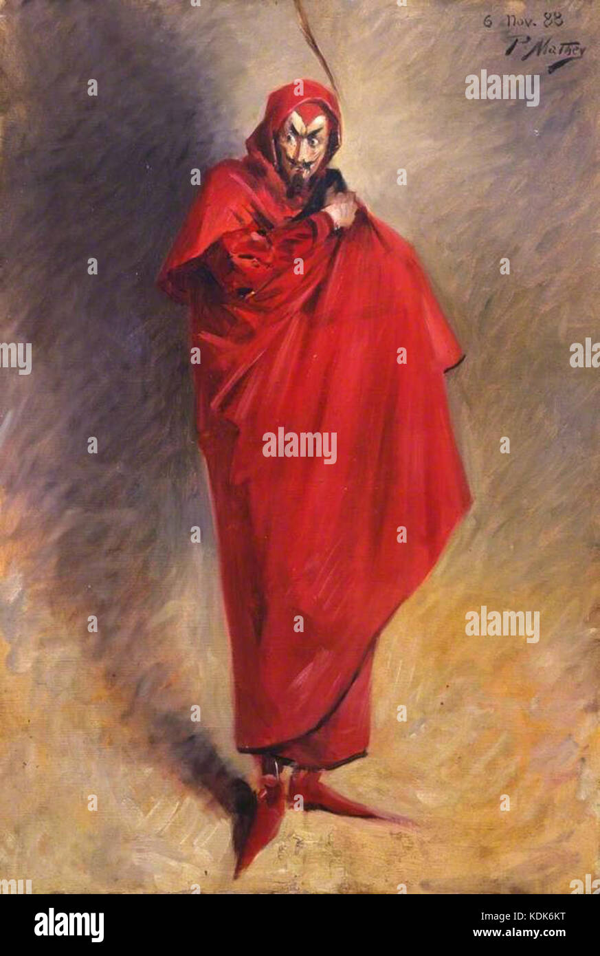 This painting, 'Mephistopheles,' created in 1888, depicts the legendary ...