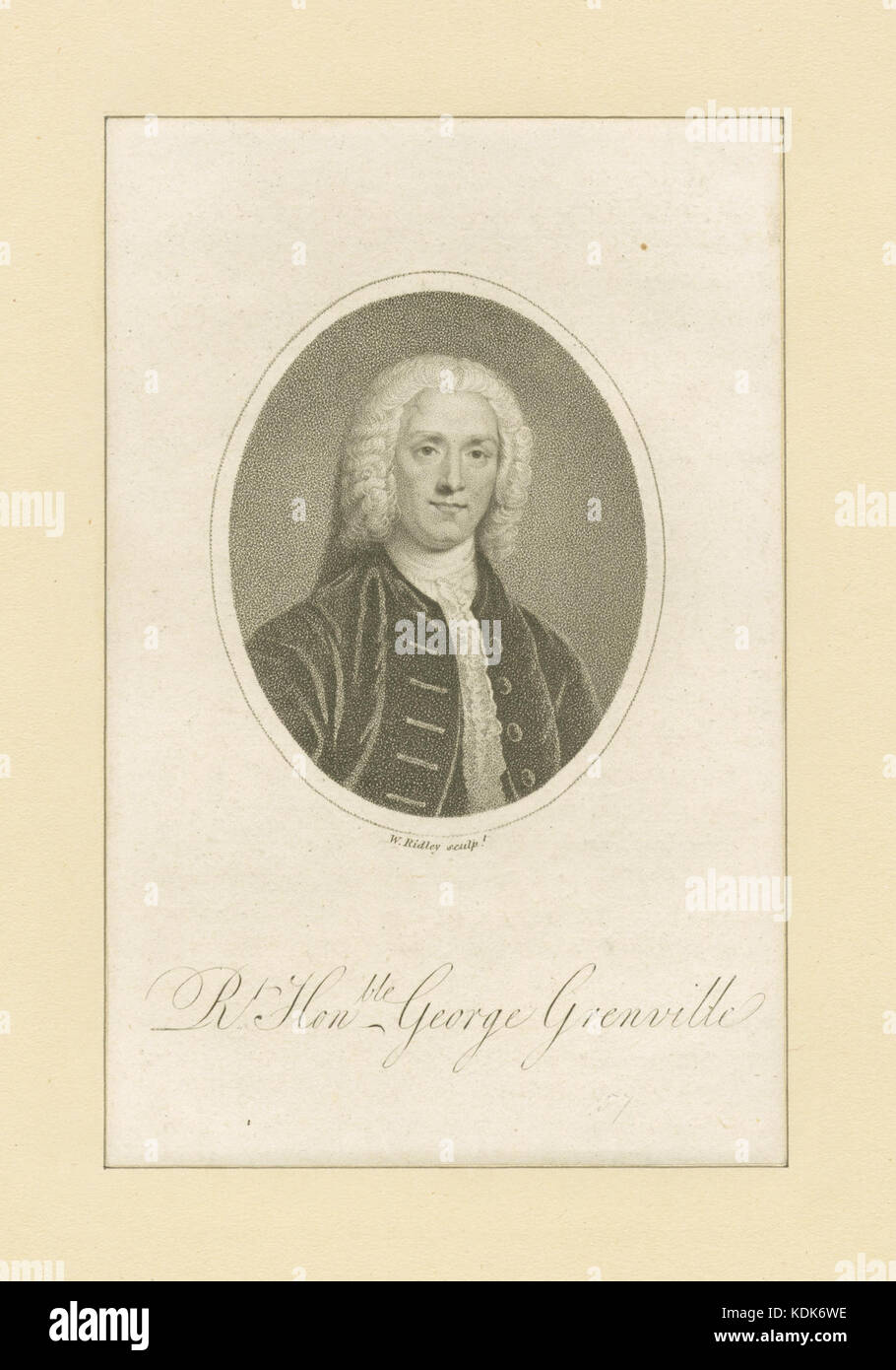 Rt. Honble. George Grenville (NYPL b13512822 424416 Stock Photo - Alamy