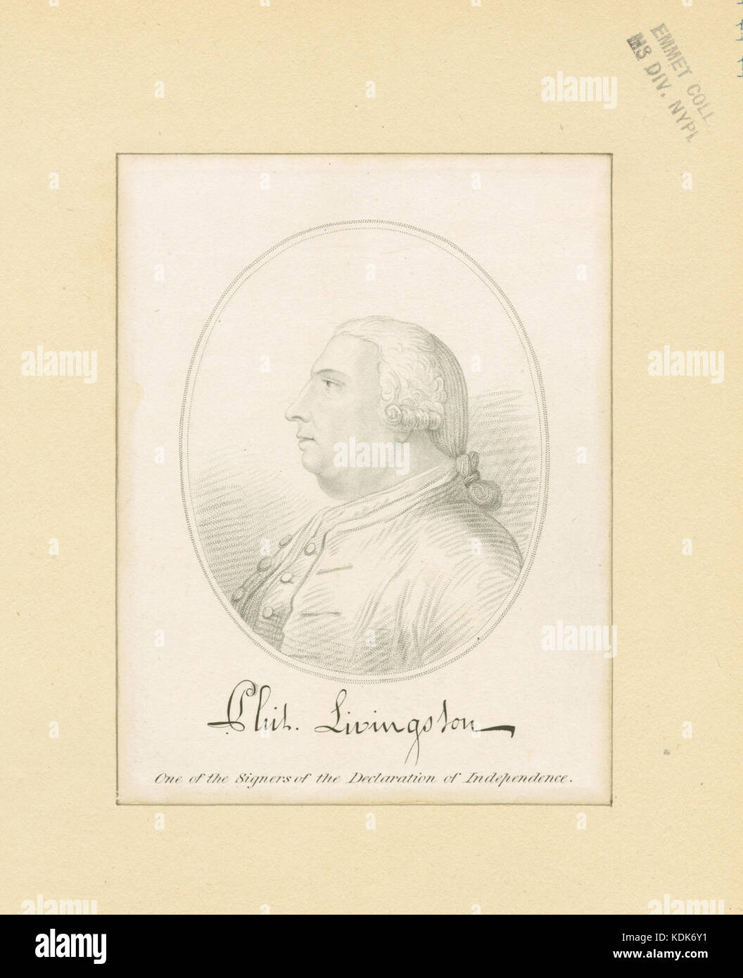 Phil. Livingston (NYPL b13512822 420912 Stock Photo - Alamy