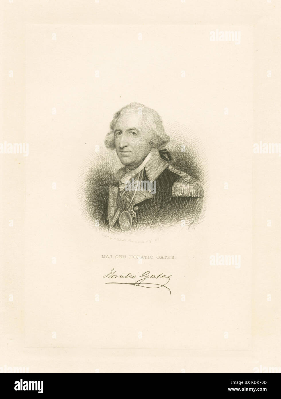 Maj. Gen. Horatio Gates (NYPL b13512824 423166 Stock Photo - Alamy