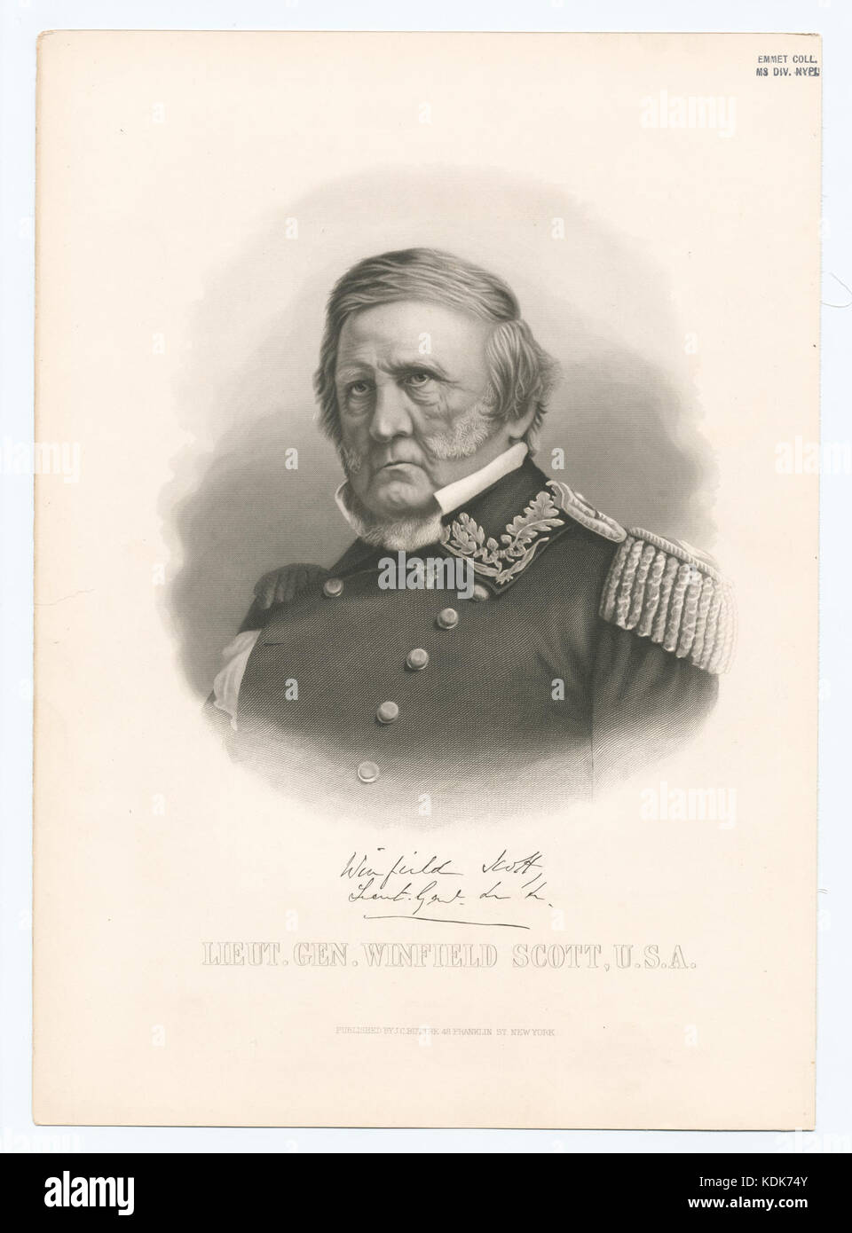 Lieut. Gen. Winfield Scott, U.S.A (NYPL b13476047 EM11676 Stock Photo - Alamy