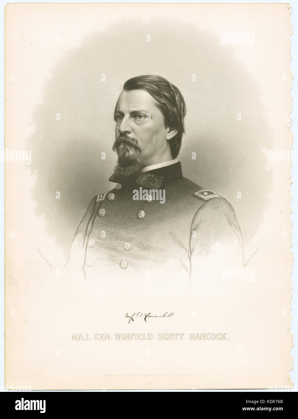 Maj. Gen. Winfield Scott Hancock (NYPL b13476047 422145 Stock Photo - Alamy