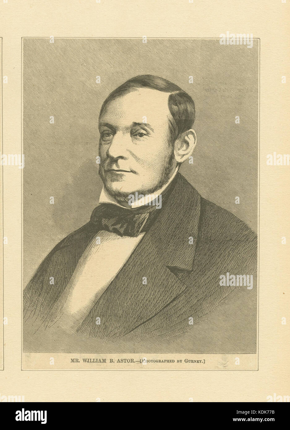 A photograph of William B. Astor, a prominent American businessman and ...