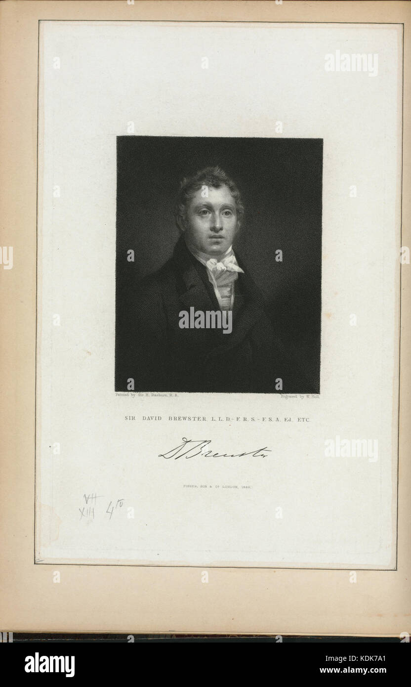 Sir David Brewster (NYPL Hades 255552 430614 Stock Photo - Alamy