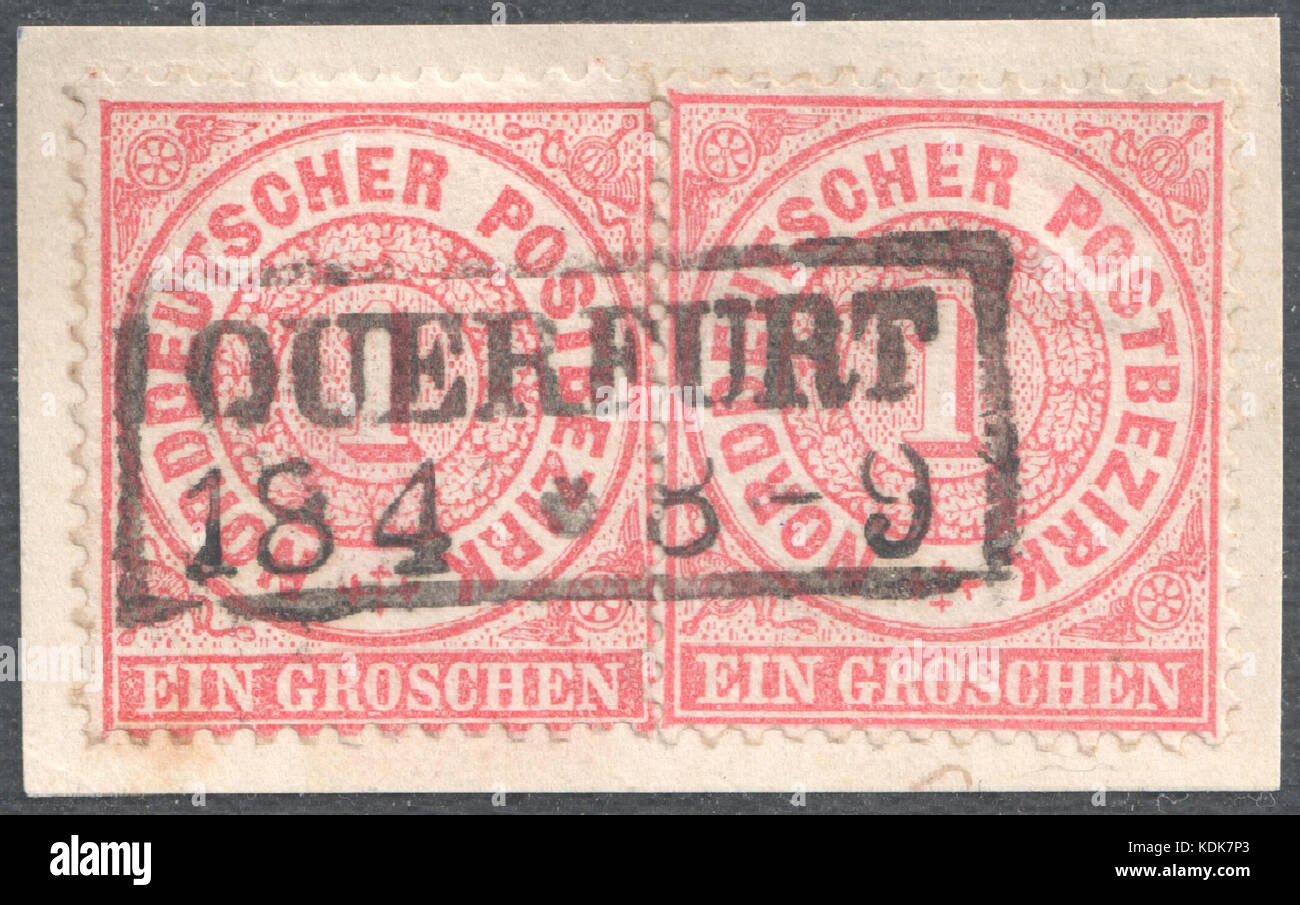 A historical map or document depicting the North German Confederation ...
