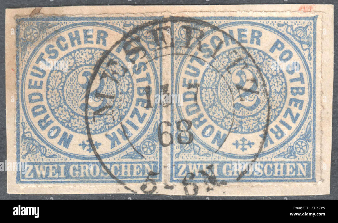 North German Confederation 1869 MESERITZ Feuser Po 2133 Stock Photo - Alamy