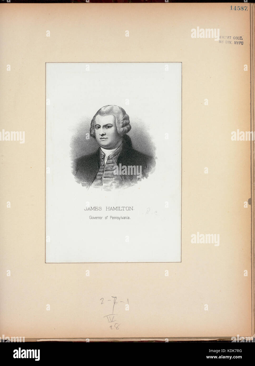James Hamilton (NYPL Hades 257764 EM14587 Stock Photo - Alamy