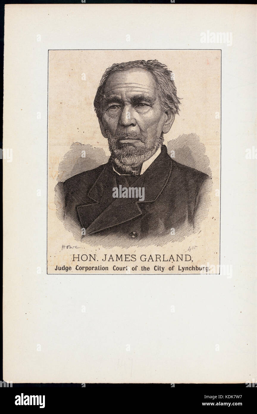 Hon. James Garland, Judge Corporation Court of the City of Lynchburg ...