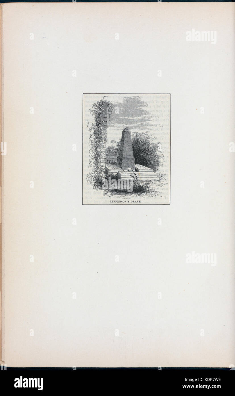 Jefferson's grave (NYPL Hades 256476 EM14777 Stock Photo - Alamy