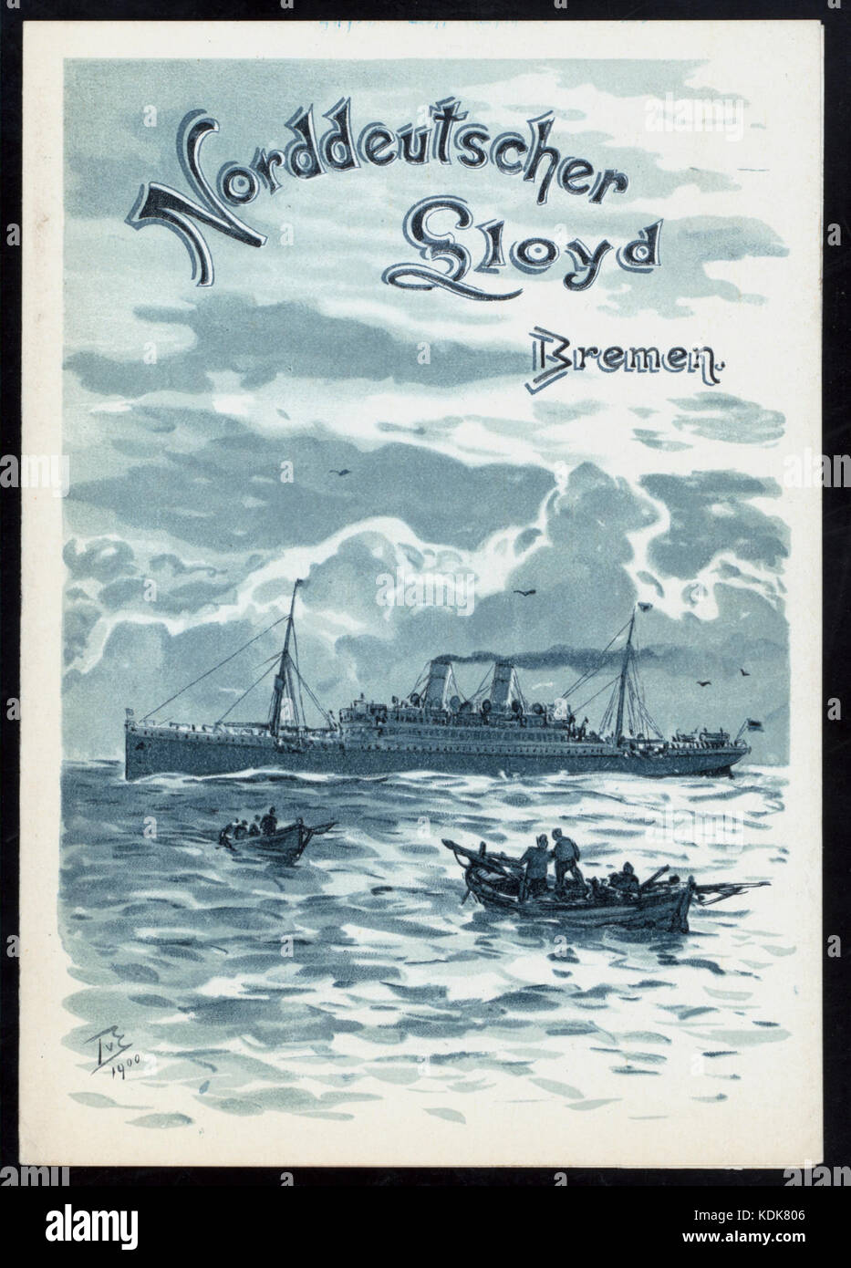 MIDDAY DINNER (held by) NORDDEUTSCHER LLOYD BREMEN (at) EN ROUTE ABOARD ...