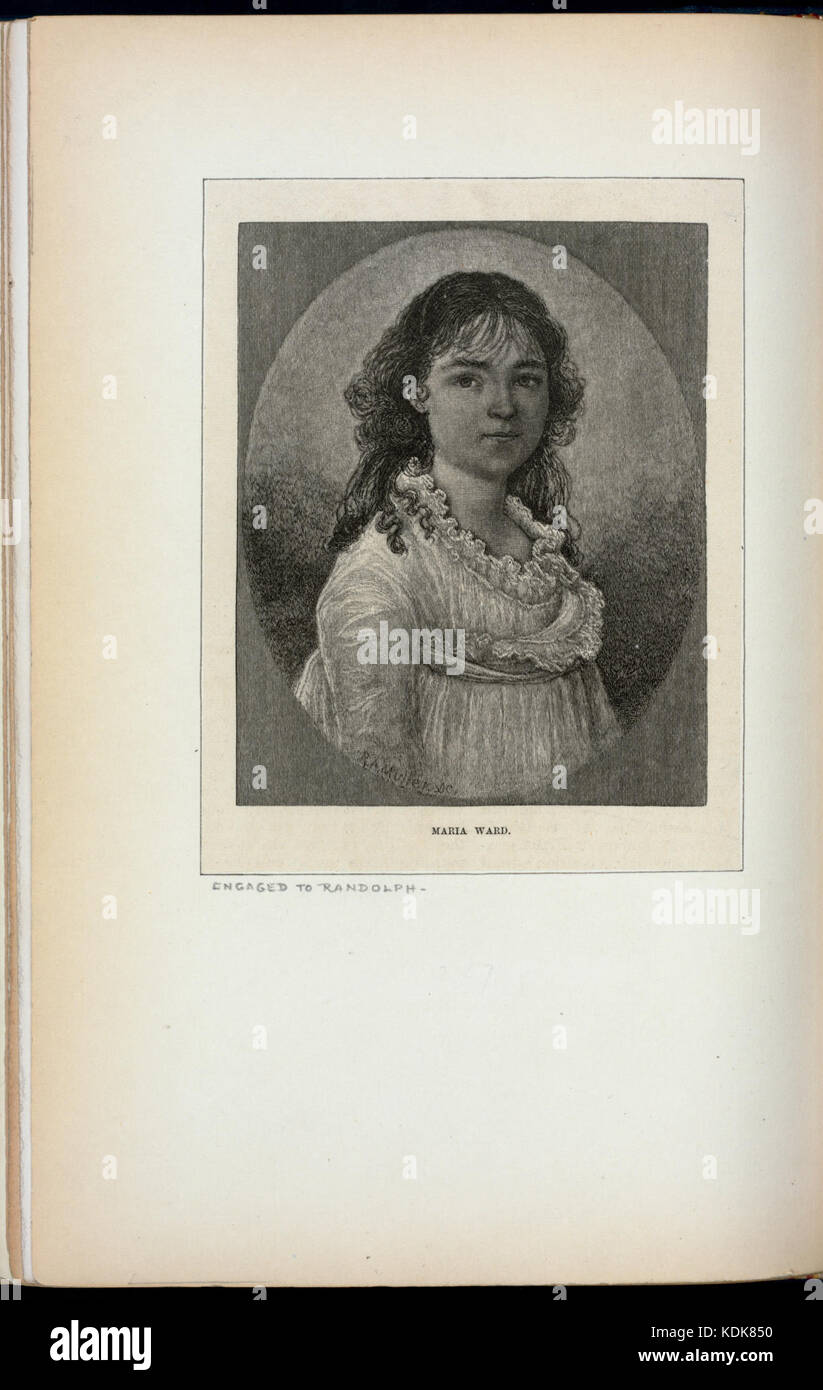 Maria Ward. (Engaged to John Randolph) (NYPL Hades 256511 EM14823 Stock ...