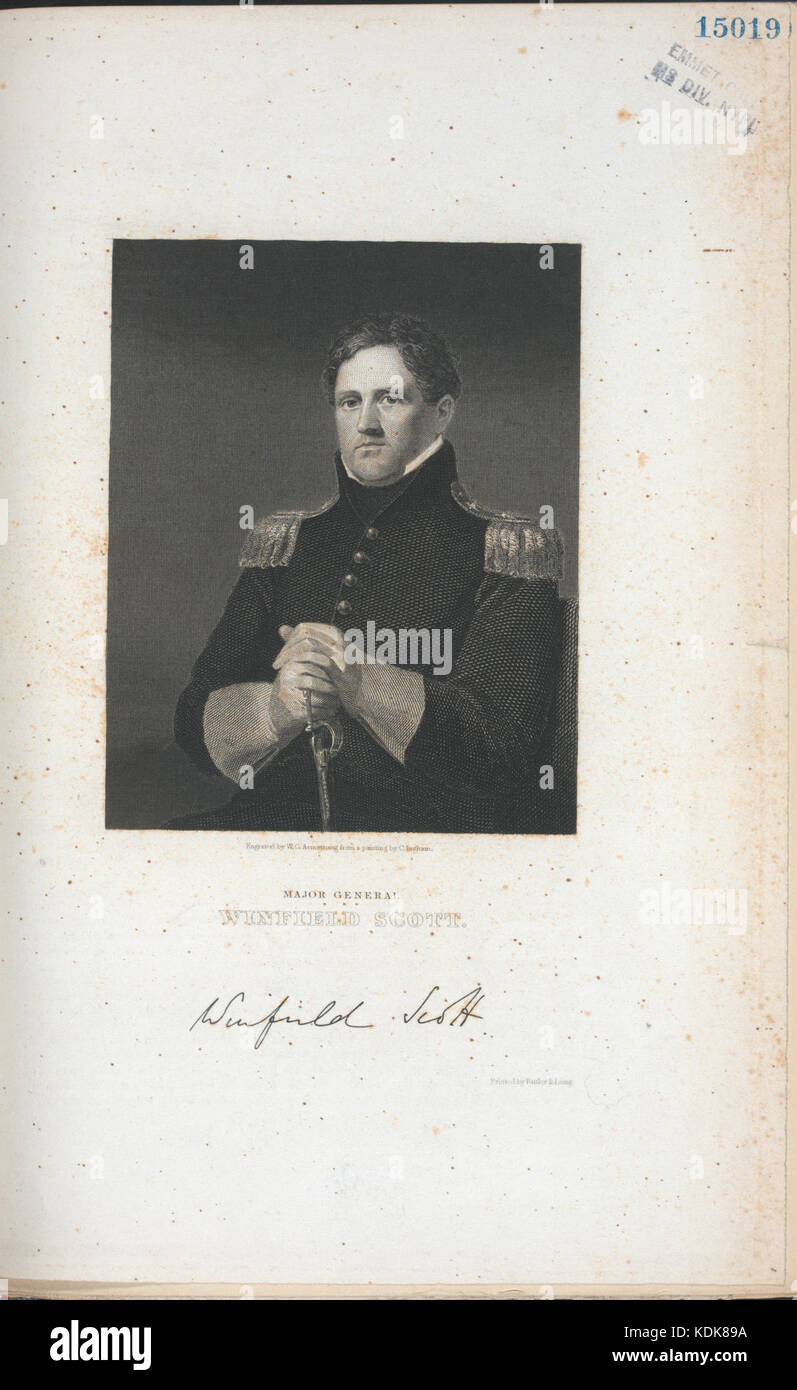 Major General Winfield Scott was a prominent U.S. Army officer, known ...