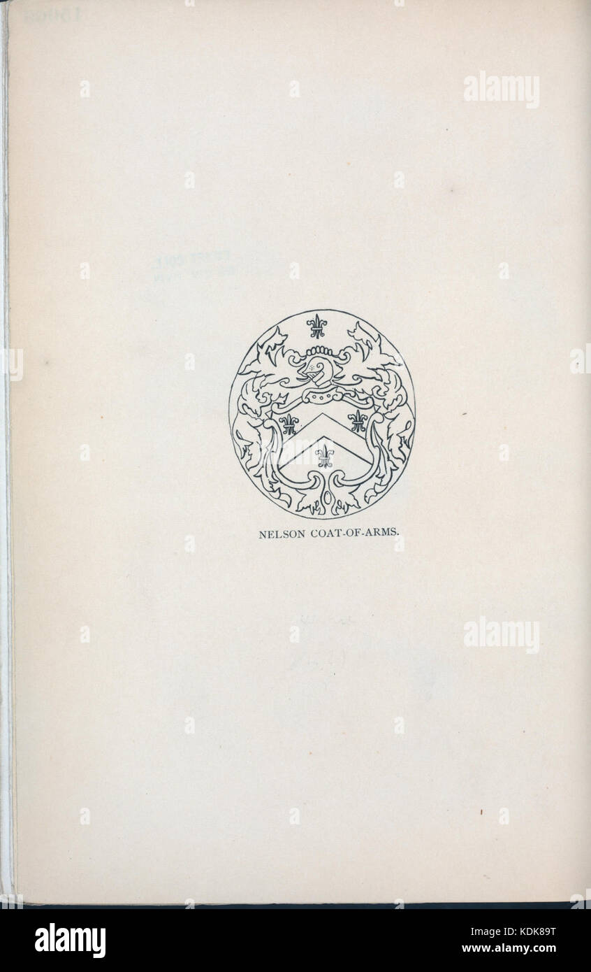 Nelson coat of arms (NYPL Hades 256704 EM15066 Stock Photo - Alamy
