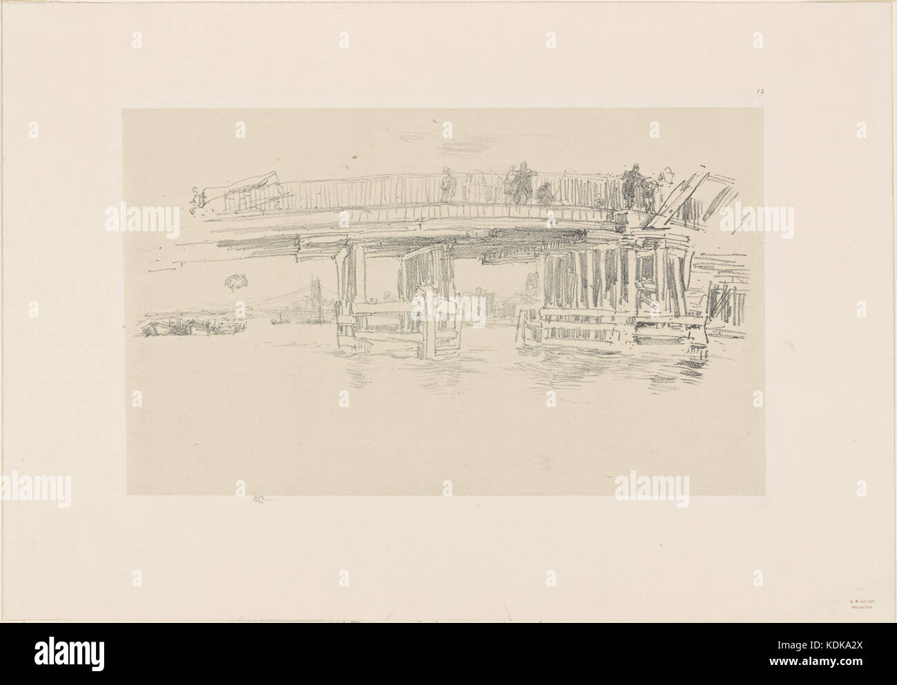 Old Battersea Bridge (NYPL Hades 1095281 1605525 Stock Photo - Alamy