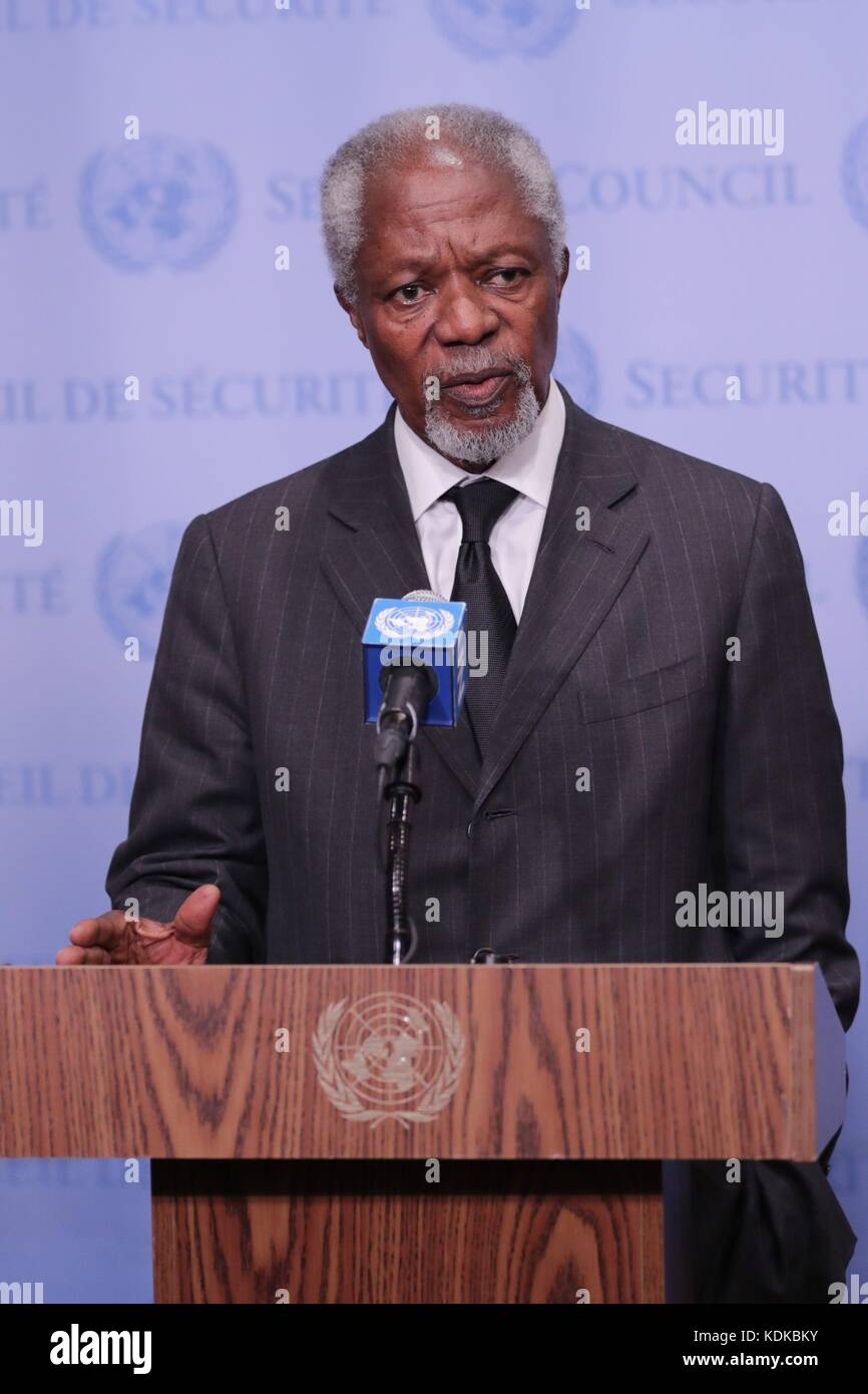 Former secretary general of the united nations kofi annan hi-res stock ...