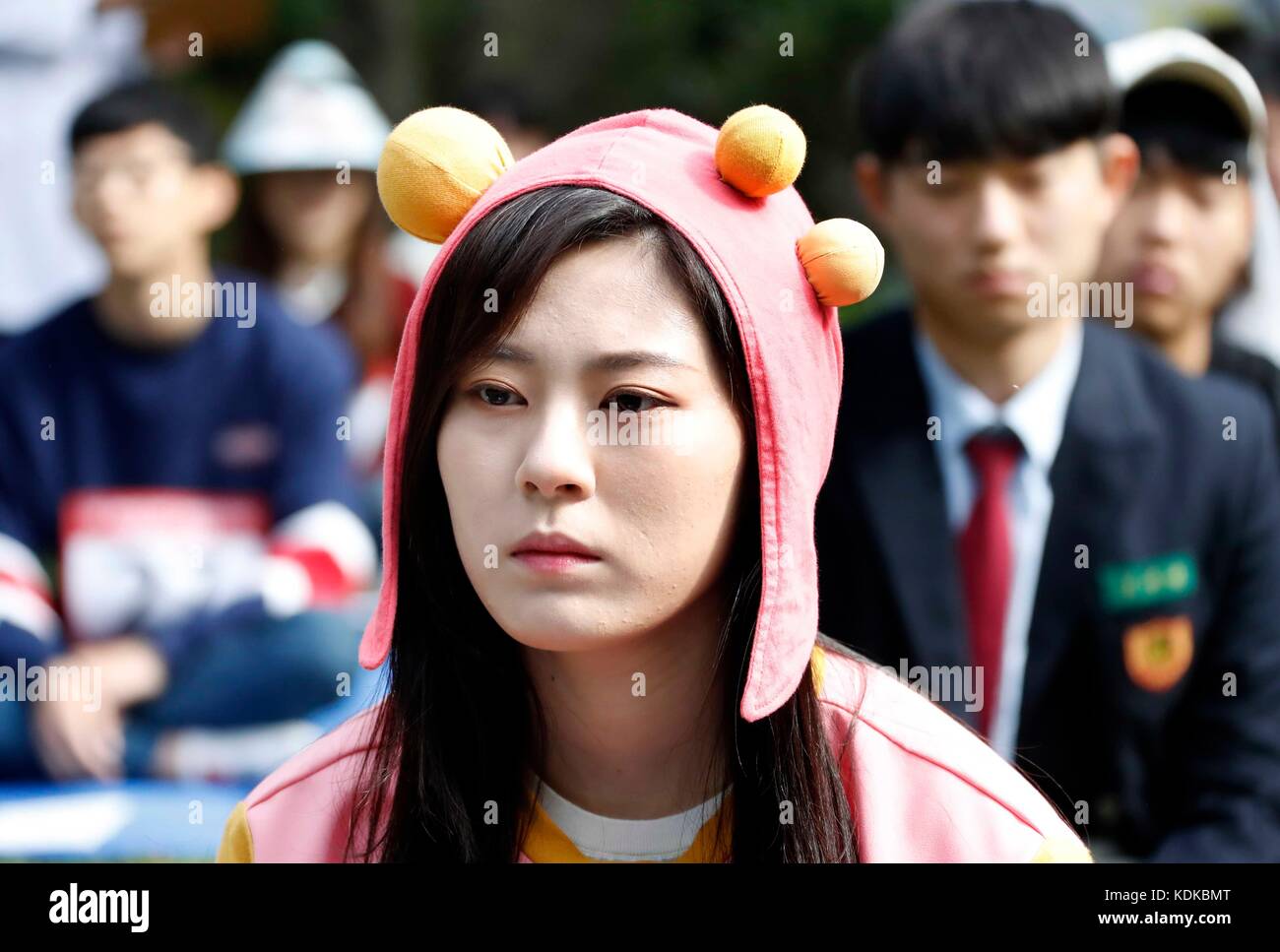 14th Oct, 2017. Space-out competition A woman competes in a so-called ...