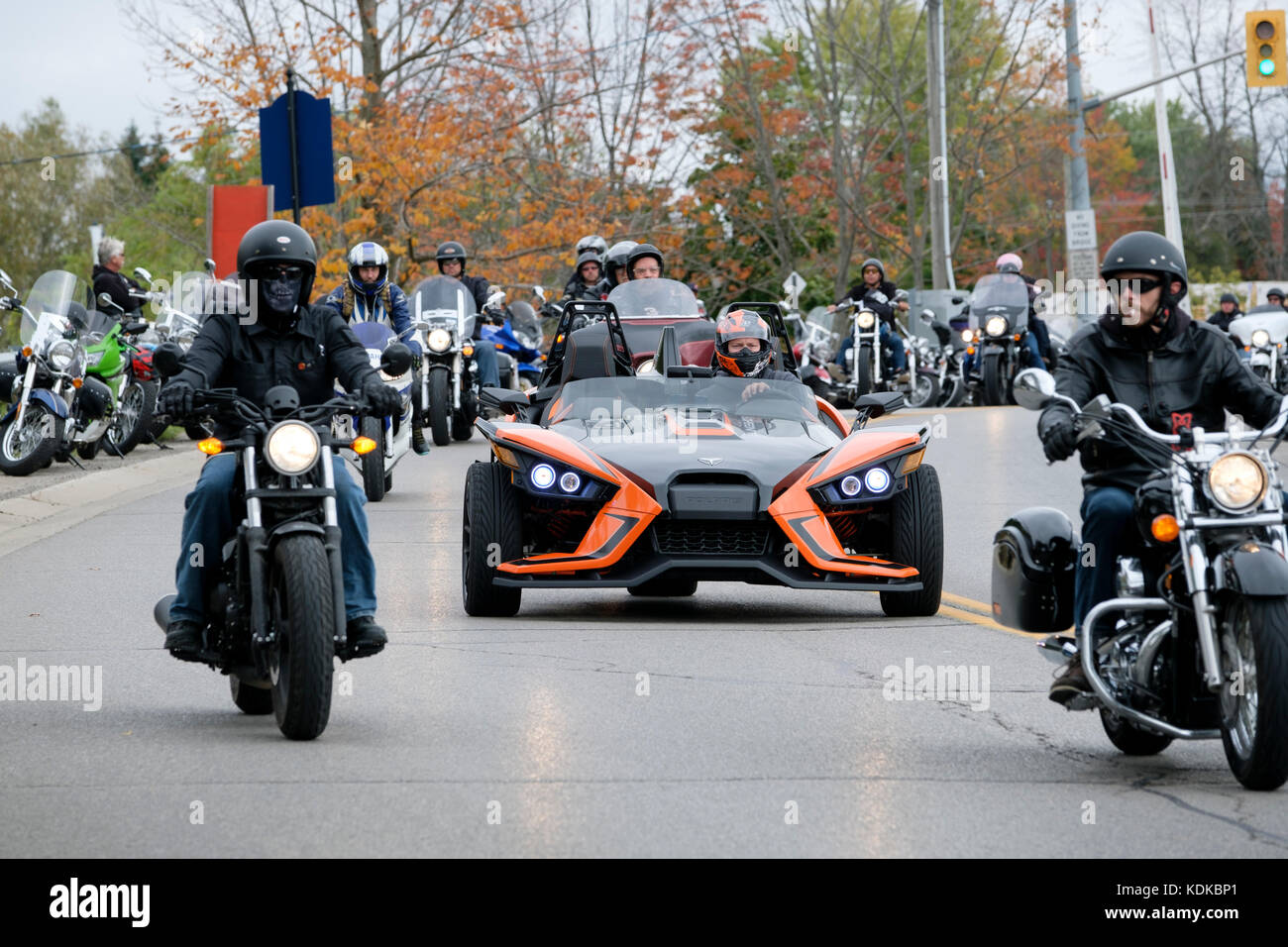 Port Dover, Ontario, Canada, 13th October 2017. Thousands of ...