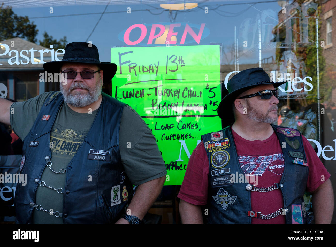 Leather biker vests hi-res stock photography and images - Alamy