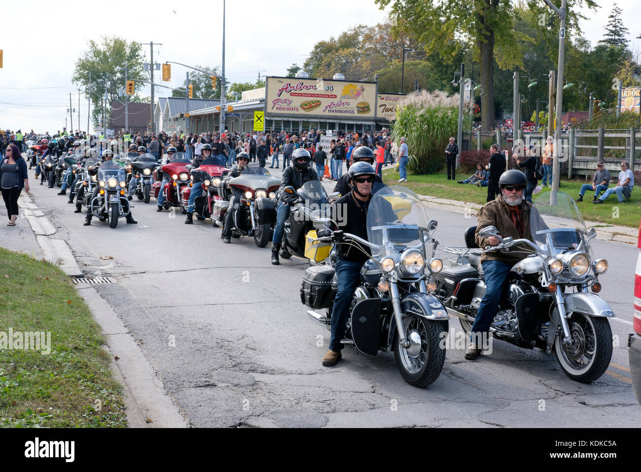 Port Dover, Ontario, Canada, 13th October 2017. Thousands of ...