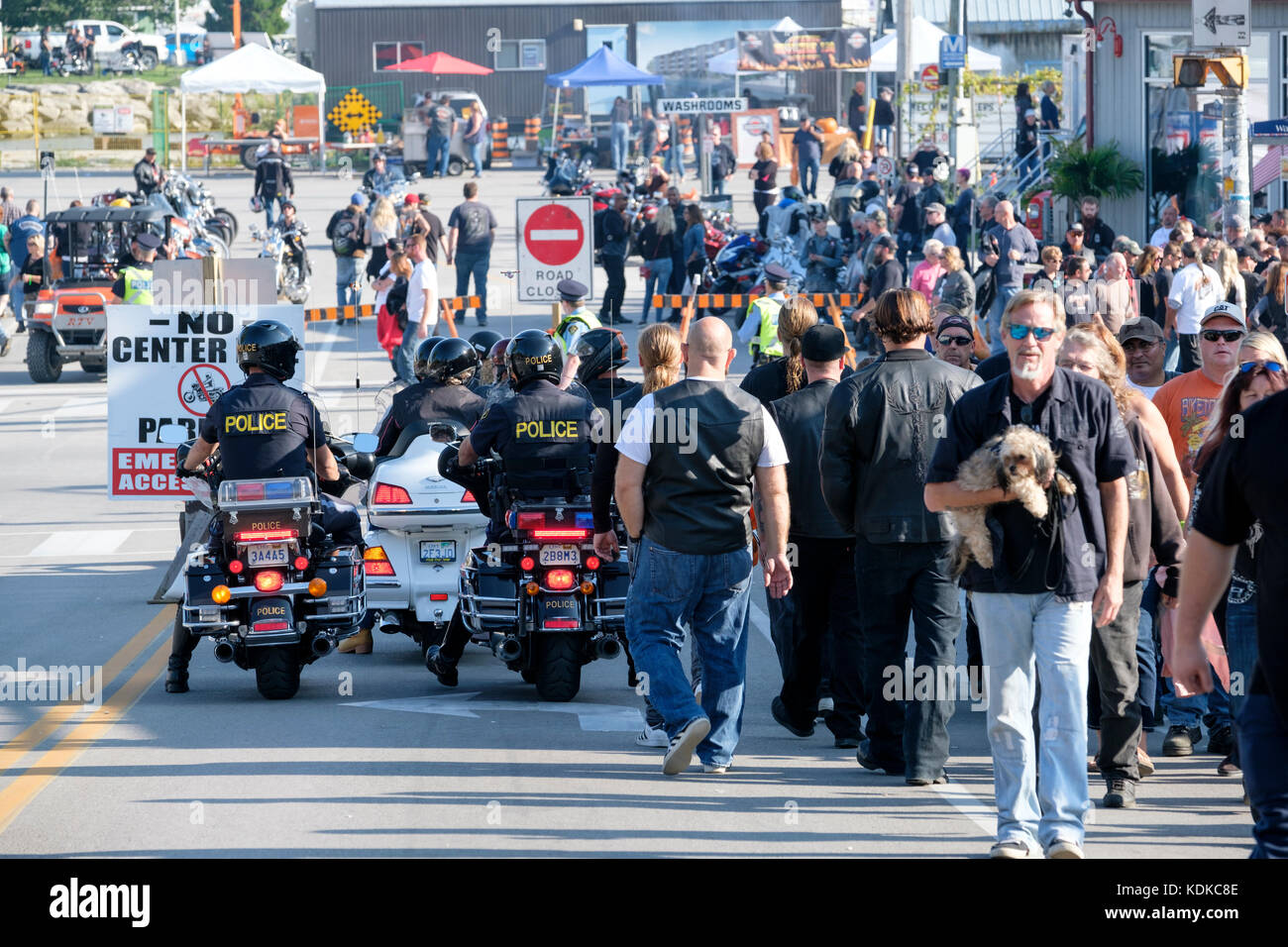 Port Dover, Ontario, Canada, 13th October 2017. Thousands of ...
