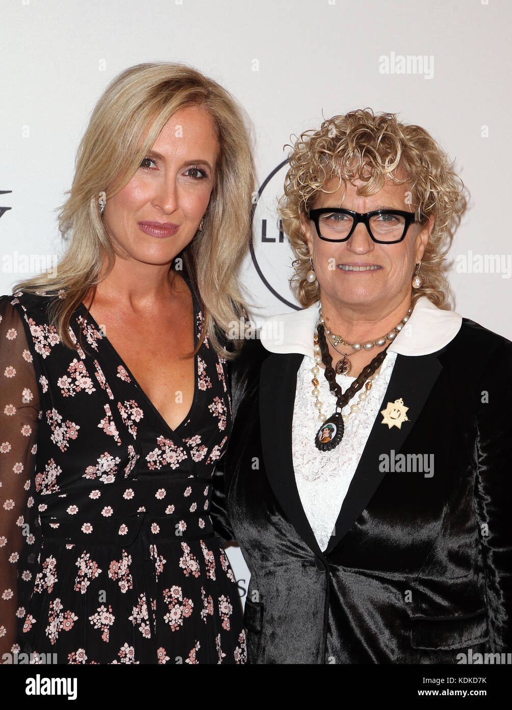 BEVERLY HILLS, CA - OCTOBER 13: Michelle Sobrino-Stearns, Claudia Eller ...