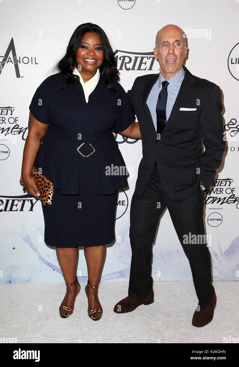 Beverly Hills, Ca. 13th Oct, 2017. Octavia Spencer, Jeffrey Katzenberg ...