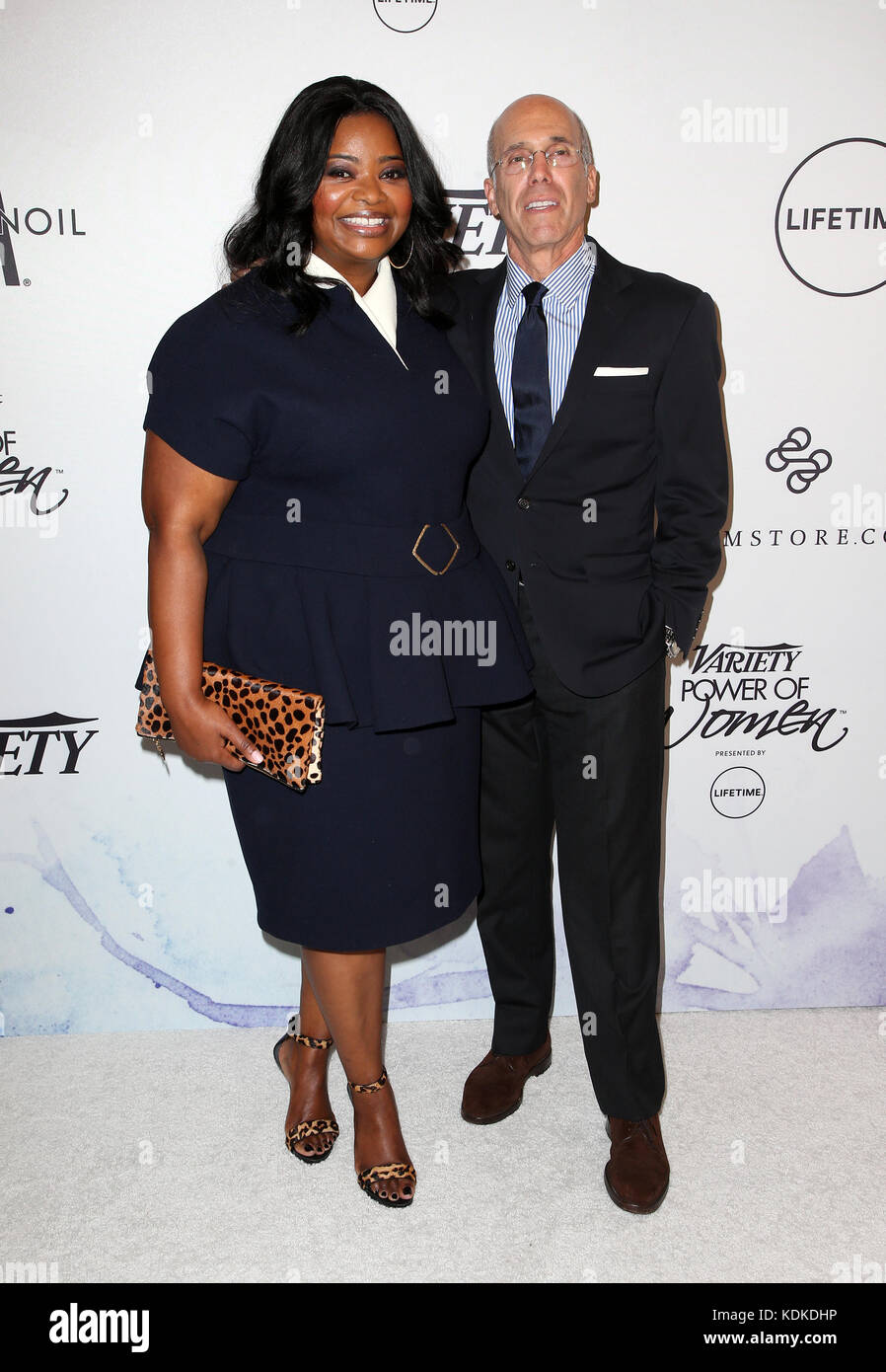 Beverly Hills, Ca. 13th Oct, 2017. Octavia Spencer, Jeffrey Katzenberg ...