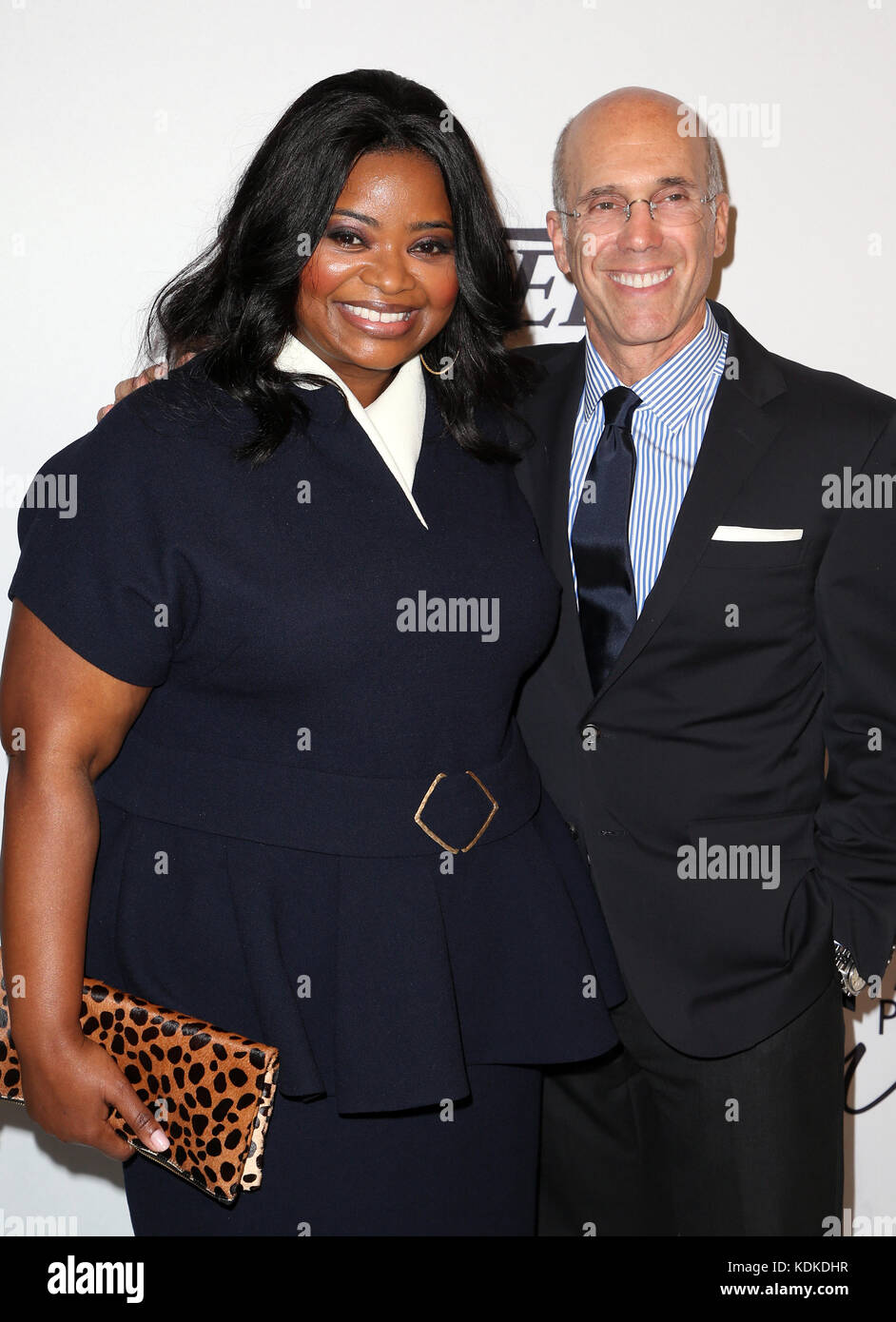 Beverly Hills, Ca. 13th Oct, 2017. Octavia Spencer, Jeffrey Katzenberg ...