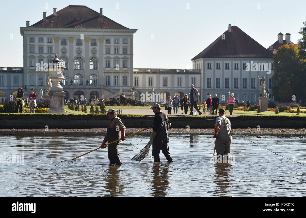 Munich, Germany. 14th Oct, 2017. Fisherman standing during the ...