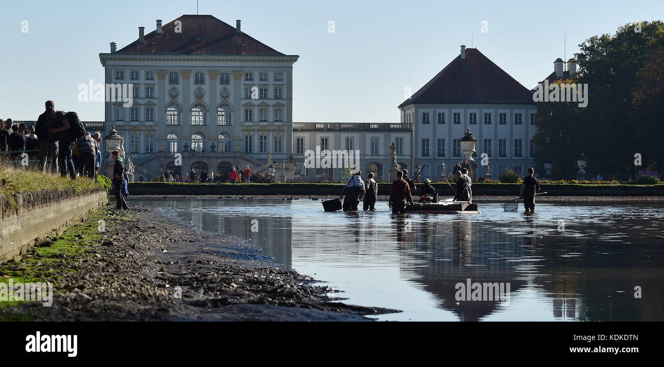 Munich, Germany. 14th Oct, 2017. Fisherman standing during the ...