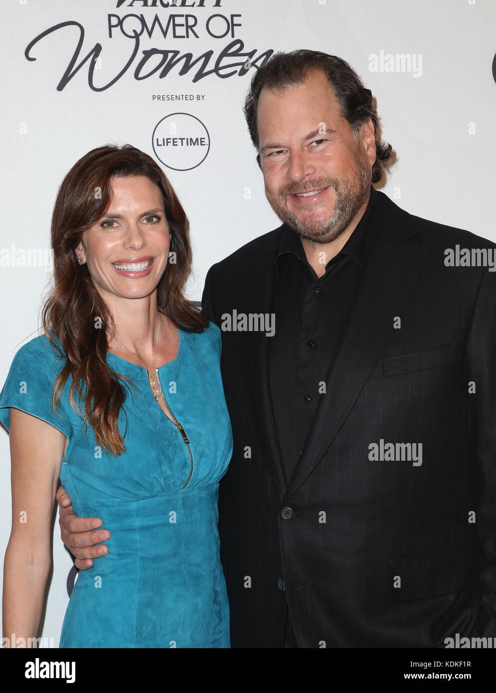 Beverly Hills, Ca. 13th Oct, 2017. Marc Benioff, Lynne Benioff, at ...