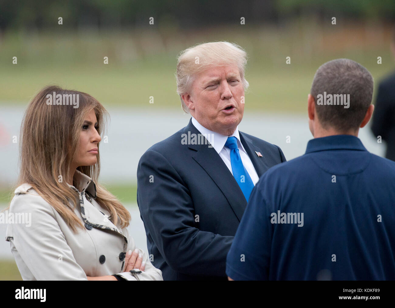 United States President Donald J. Trump and first lady Melania Trump ...