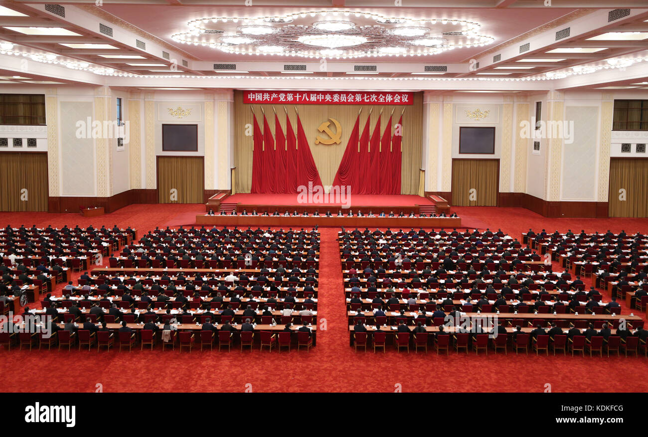 Beijing, China. 14th Oct, 2017. The Political Bureau of the Communist ...