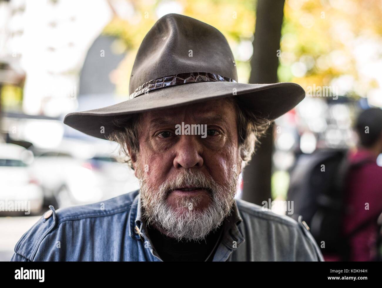 Munich, Bavaria, Germany. 14th Oct, 2017. Artist Gunter Demnig. Despite ...