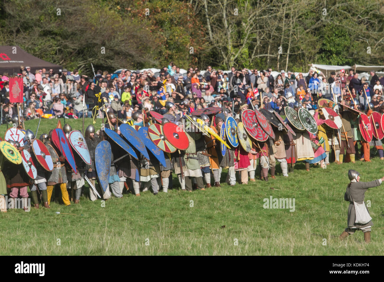 Hastings East Sussex,UK. 14th October 2017. A historical re-enactment ...