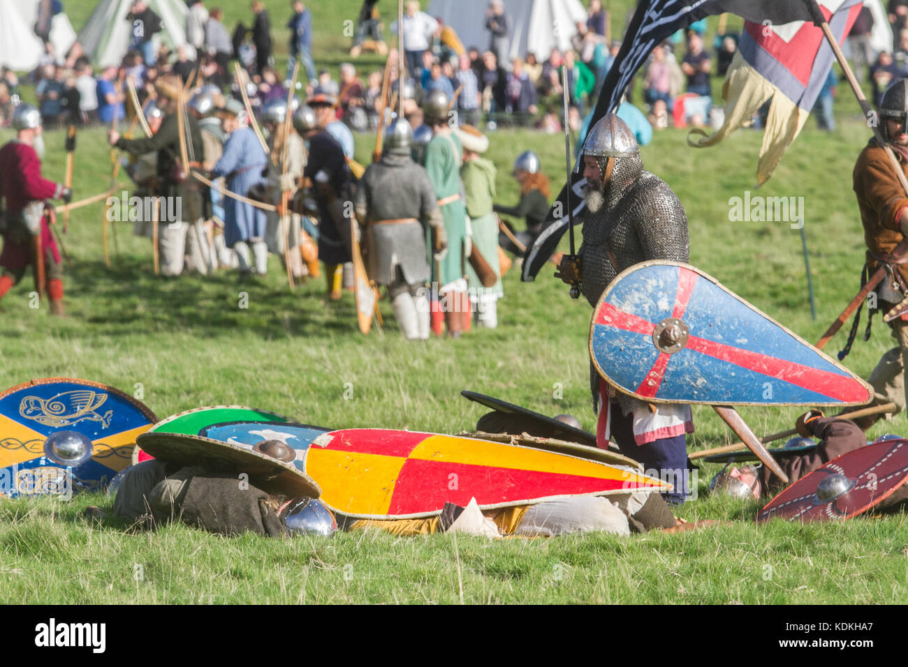 Hastings East Sussex, UK. 14th October 2017. A historical re-enactment ...
