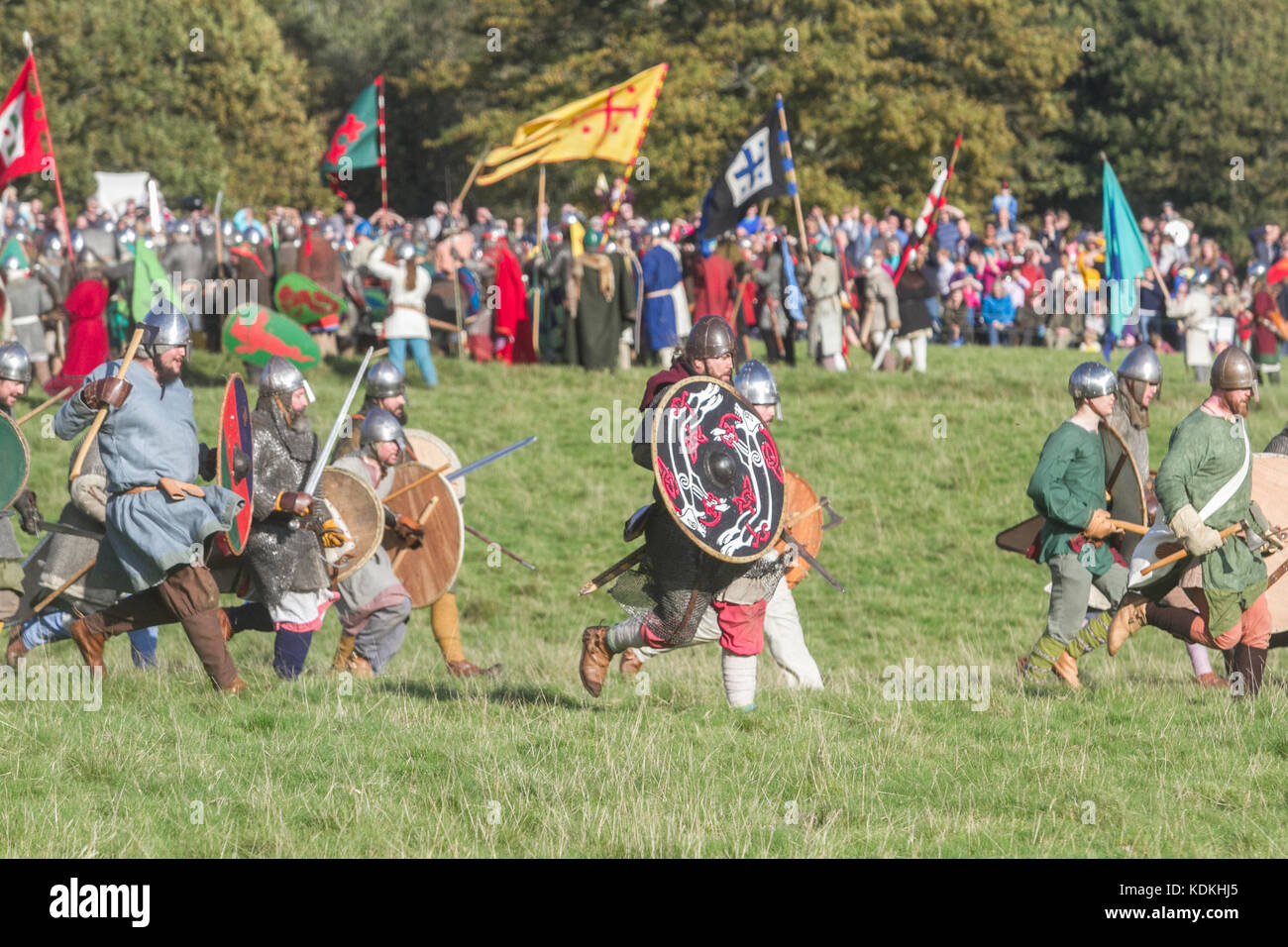 Hastings, UK. 14th October, 2017. A historical re-enactment of the ...