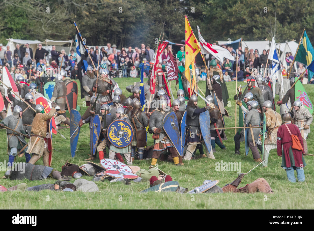 Hastings, UK. 14th October, 2017. A historical re-enactment of the ...
