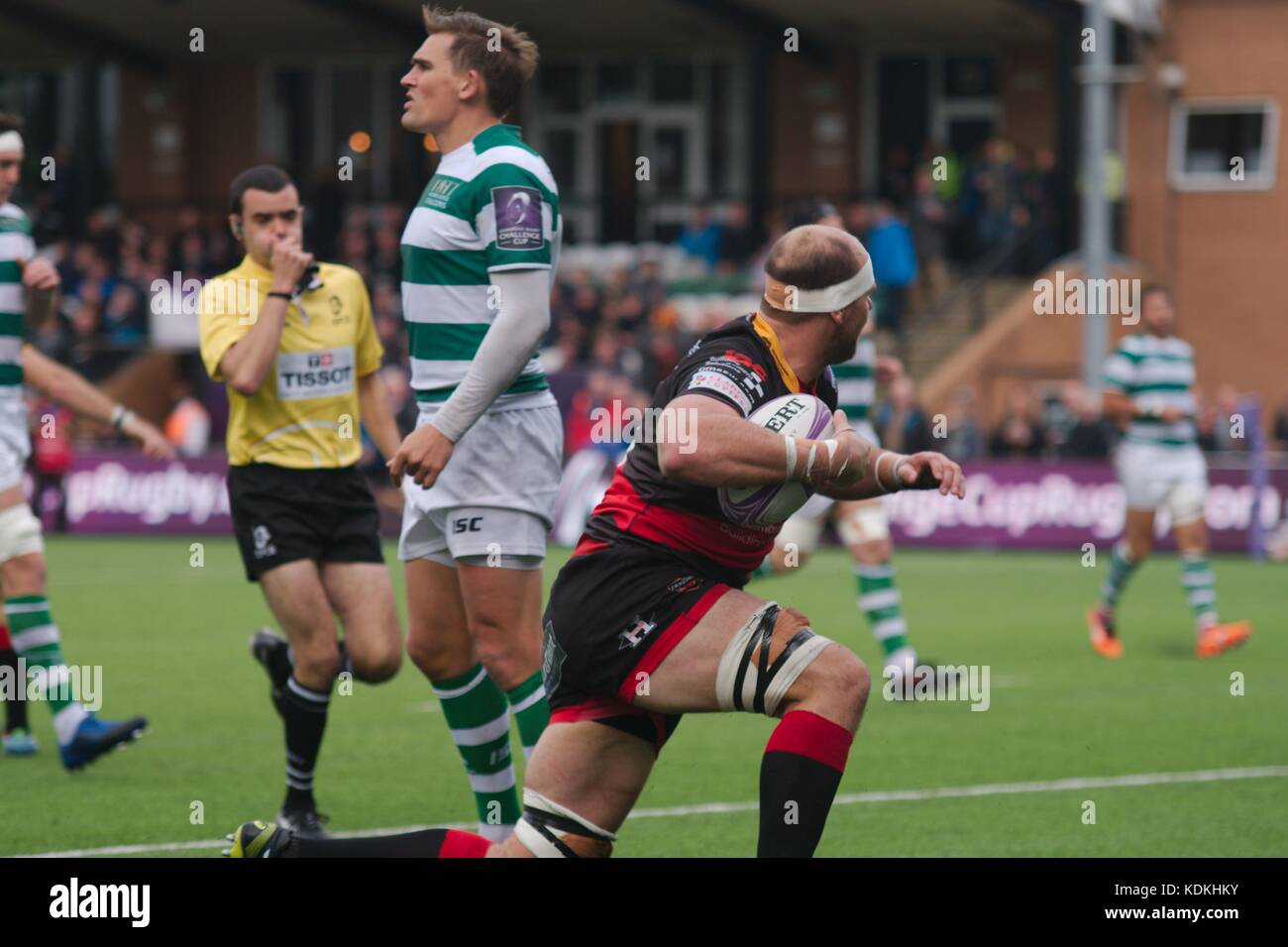 Newcastle upon Tyne, England, 14 October 2017. Rynard Landman on his ...