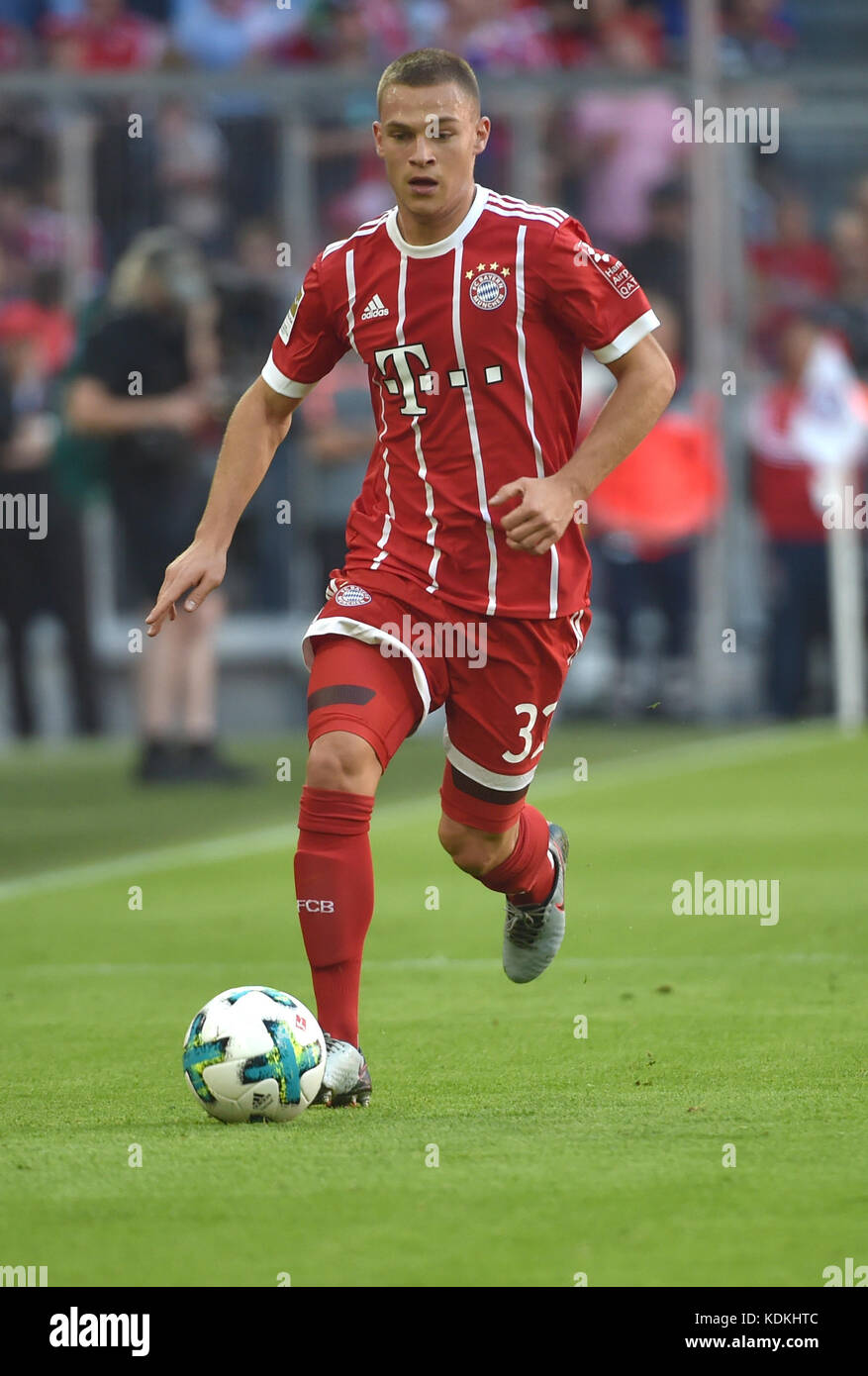 Munich, Germany. 14th Oct, 2017. Bayern's Joshua Kimmich in action ...