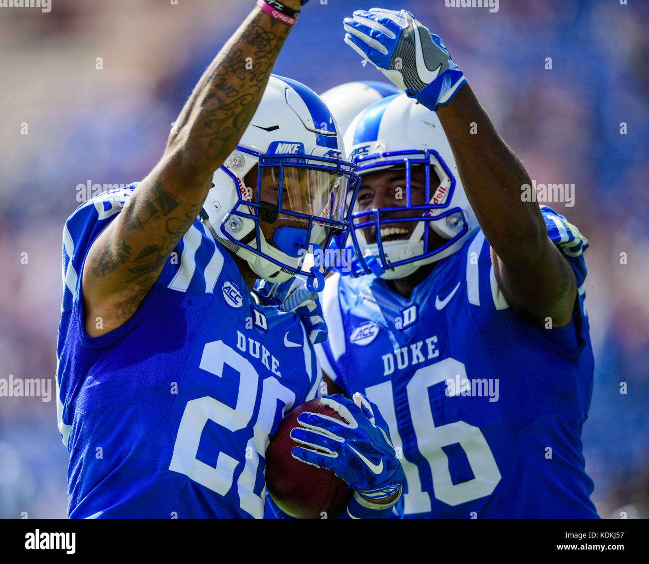 Duke cornerback Mark Gilbert (28) during the NCAA college football game ...