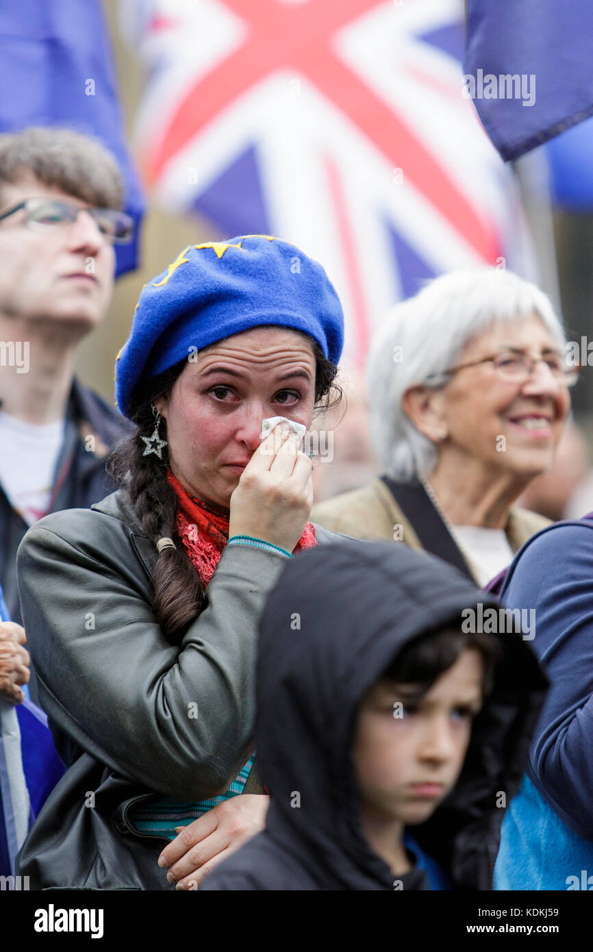 Uk and european union and crying hi-res stock photography and images ...