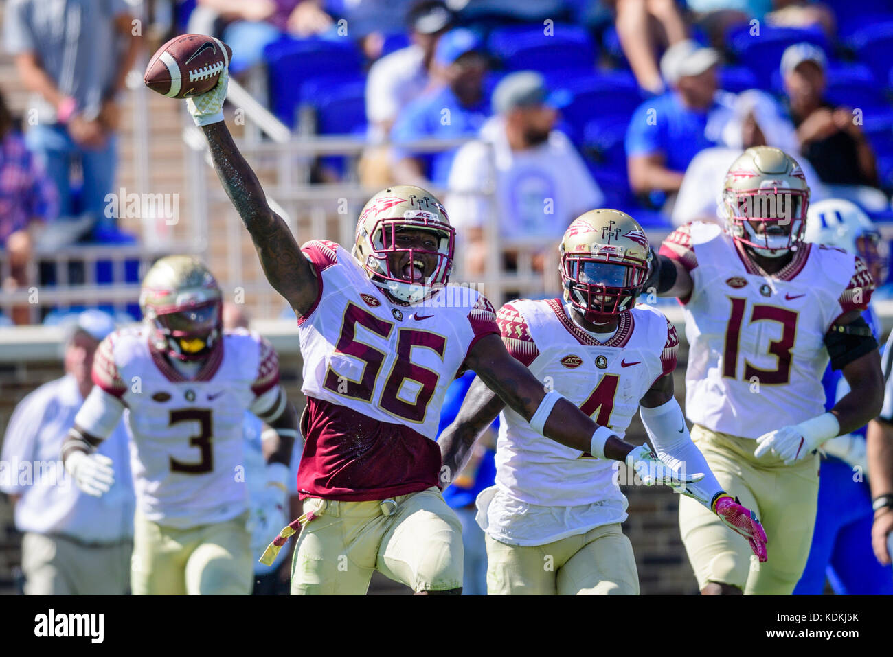 Florida State linebacker Emmett Rice (56) during the NCAA college ...